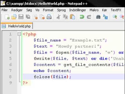 PHP 15 - Creating, writing, reading files Tutorial - YouTube