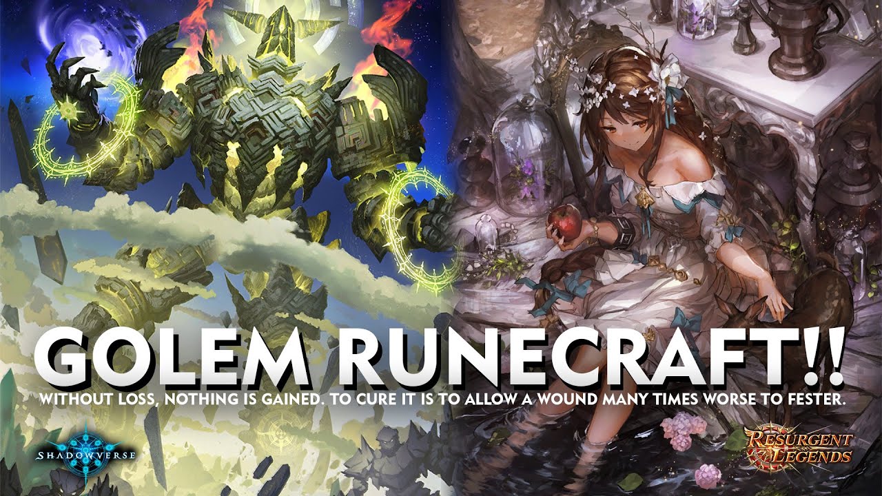 [ シャドウバース ] Shadowverse - Earth Rite Golem Runecraft - Aggro and Burn ...