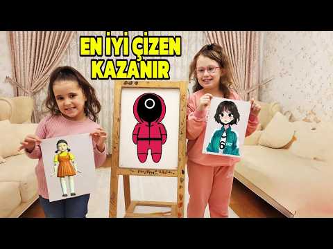 BAHAR VE BANU ALYA İLE EN GÜZEL SQUİD GAME KARAKTERİNİ ÇİZEN BÜYÜK ÖDÜLÜ KAZANIR !!