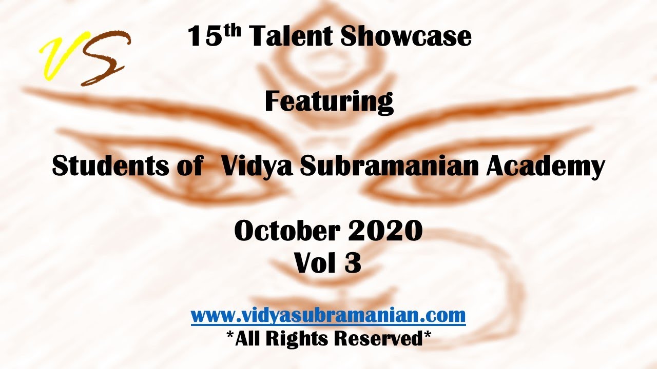 15th Student Talent Showcase - Vol 3 - Oct 2020 - YouTube