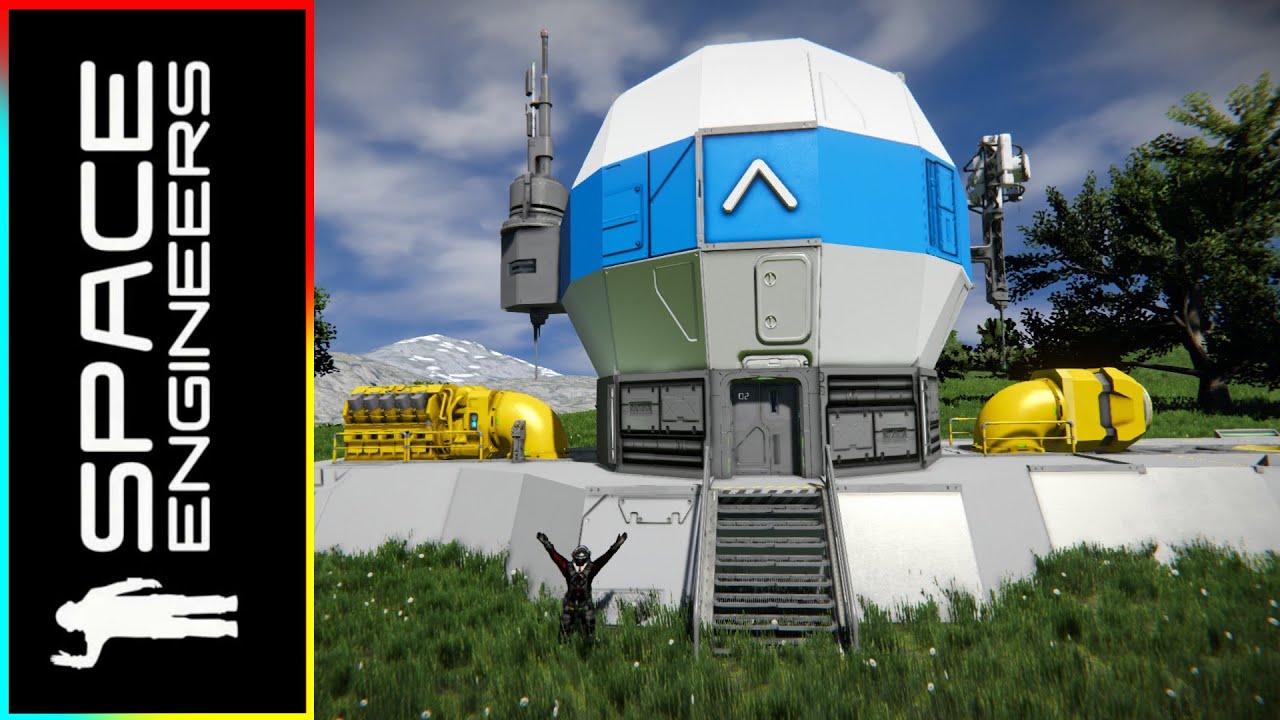 The Bulb Hut Starter Shelter! - Space Engineers - YouTube