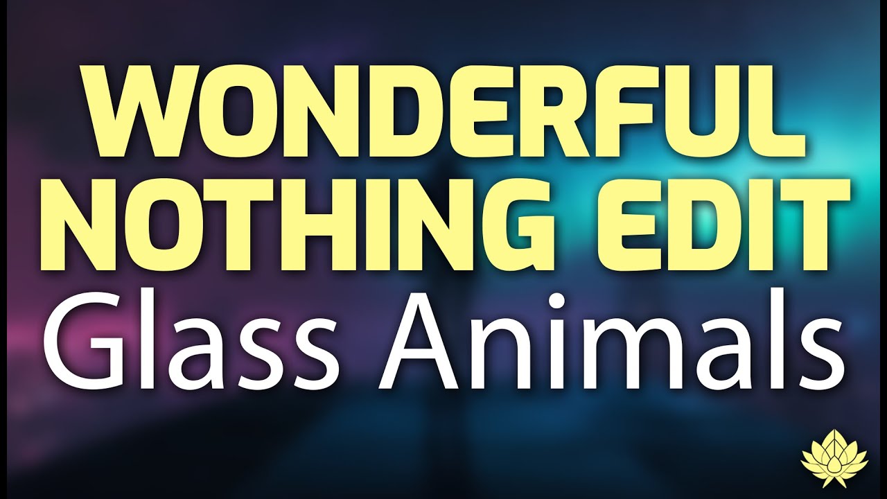 Glass Animals - Wonderful Nothing Edit - (Lyrics) - YouTube