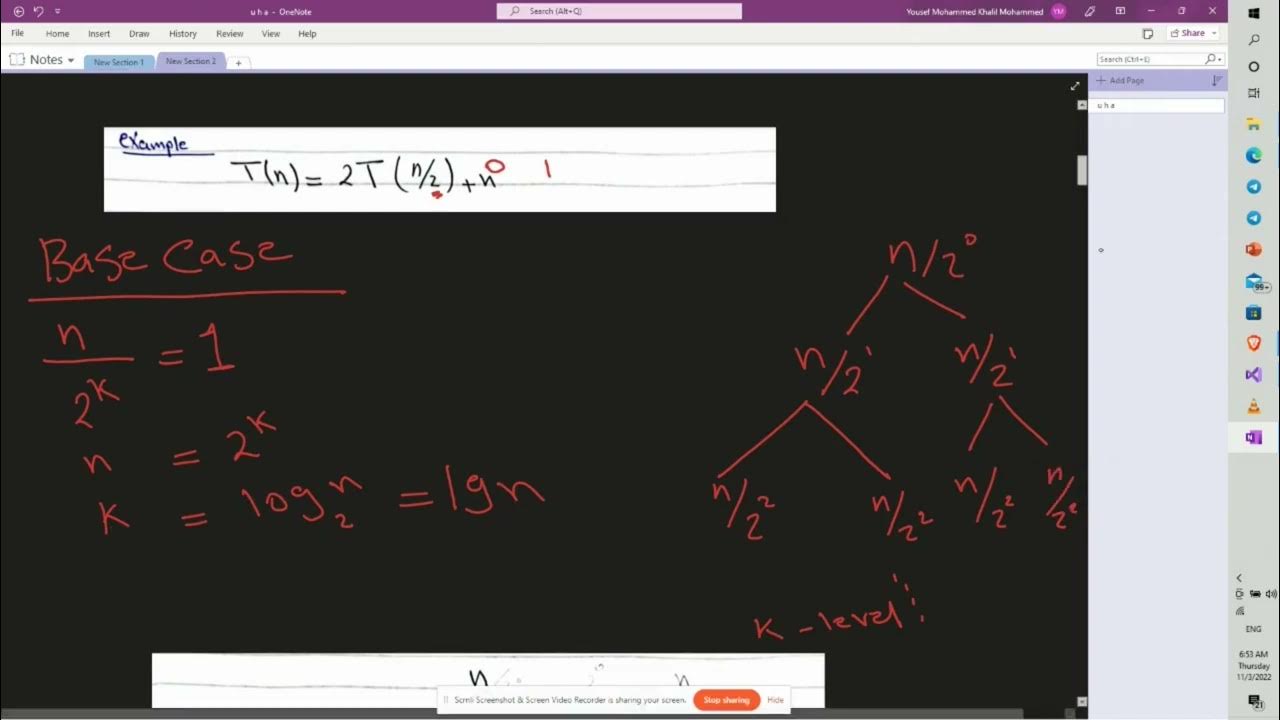 Episode 5-Getting the complexity of recursive functions using Recursion Tree - YouTube