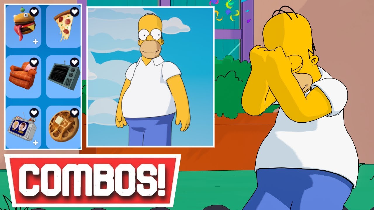 *NEW* BEST HOMER SIMPSON SKIN COMBOS [FORTNITE SPRINGFIELD PASS ...