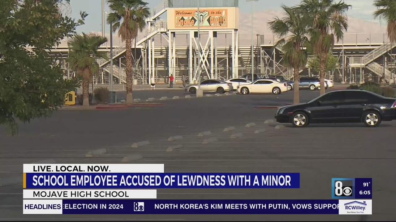 Mojave High School employee arrested on charge of lewdness with minor - YouTube