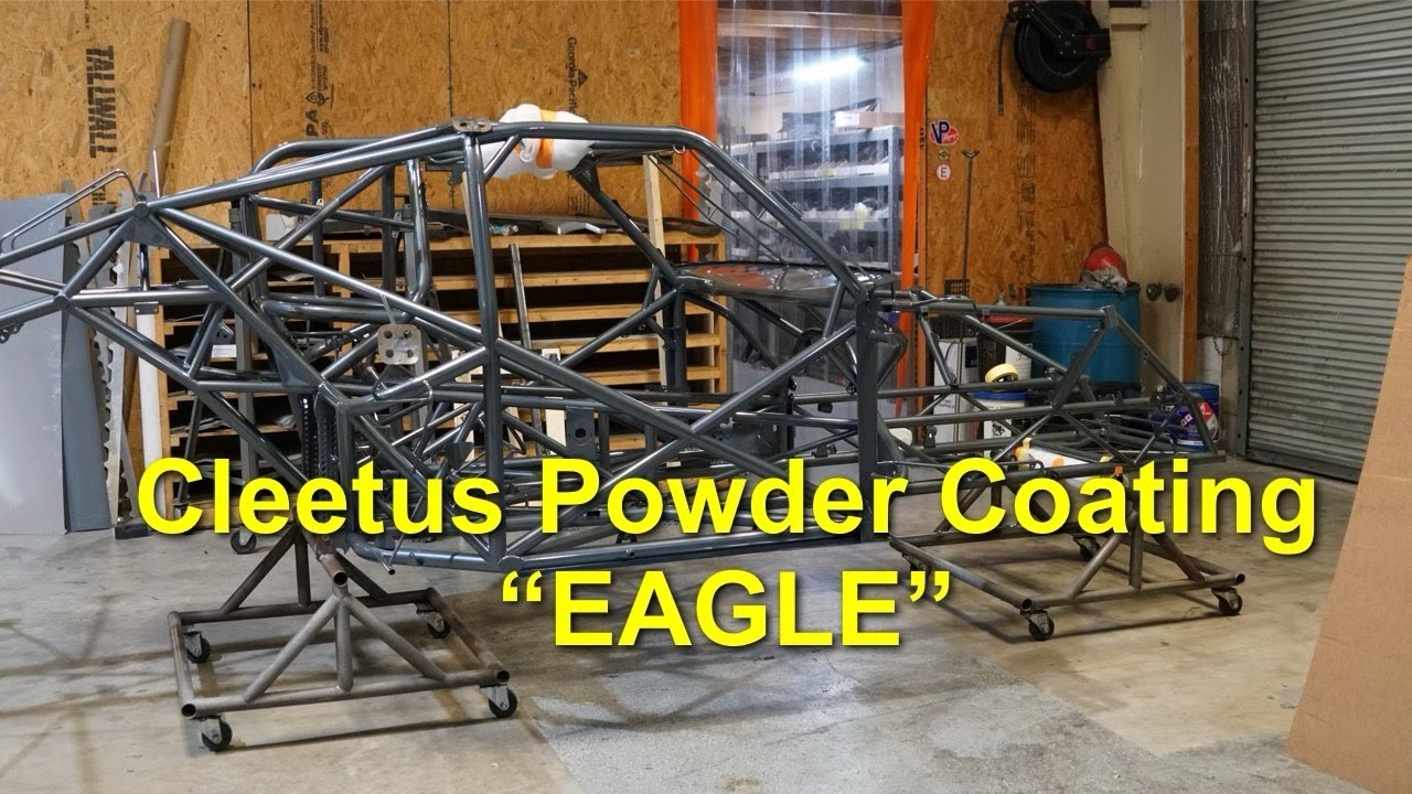 CLEETUS MCFARLAND POWDER COATING "EAGLE" /CJ RACE CARS - YouTube