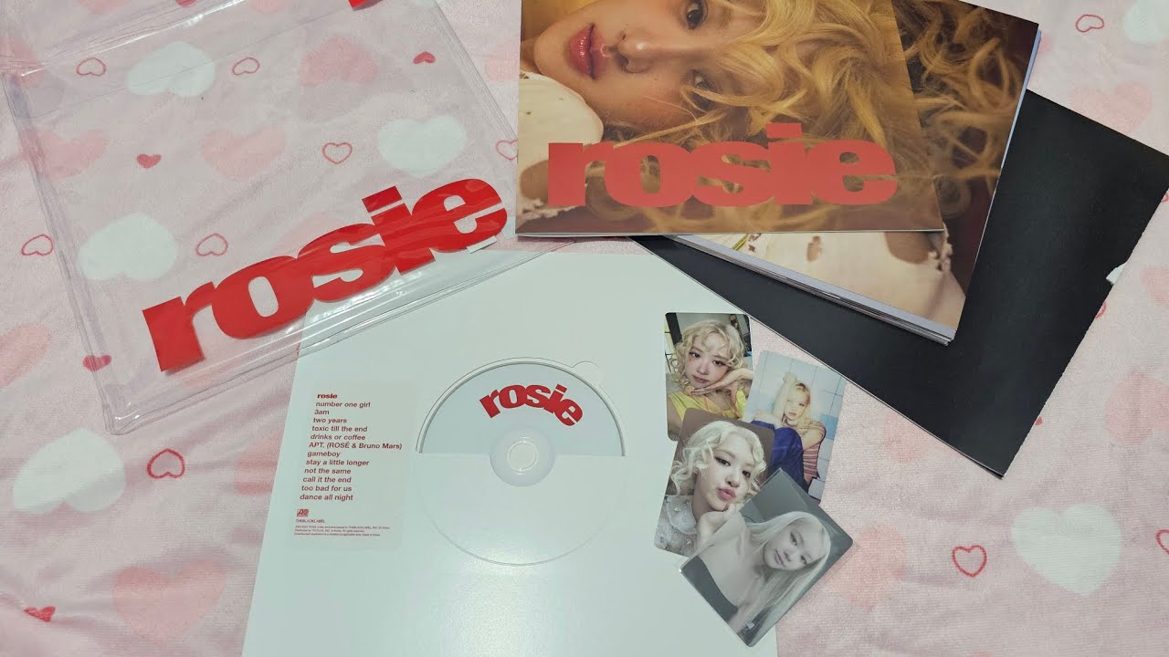 Unboxing ROSÉ's first full album (with a toddler!) | rosie (kr ...
