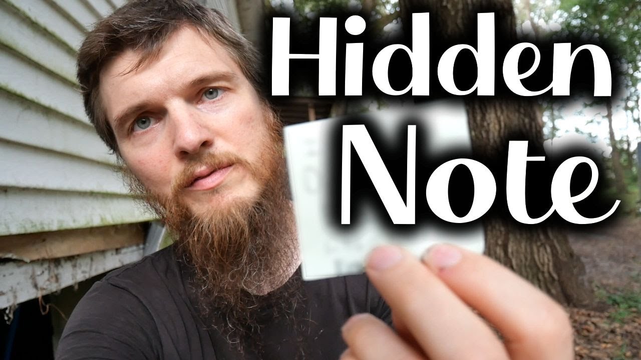 I Found a Hidden Note and it Surprised Me! - YouTube