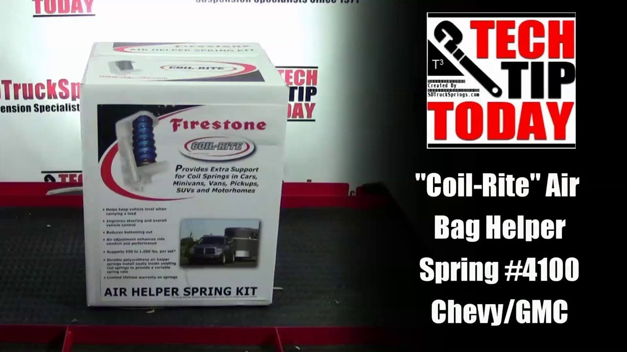 Firestone Coil-Rite Air Bag Helper Springs Model # 4100 / SD Popular ...