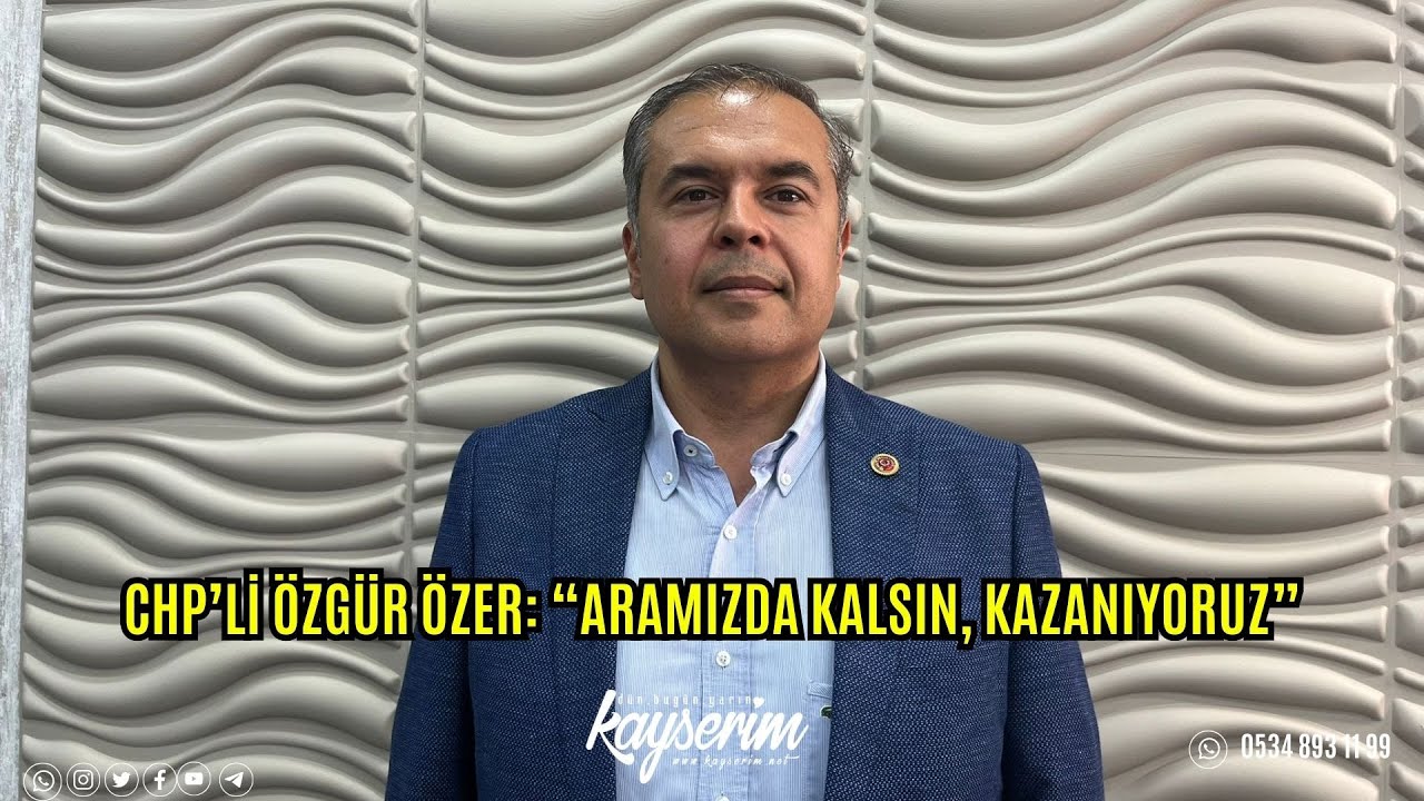 CHP’li Özgür Özer: “Aramızda kalsın, kazanıyoruz” - YouTube