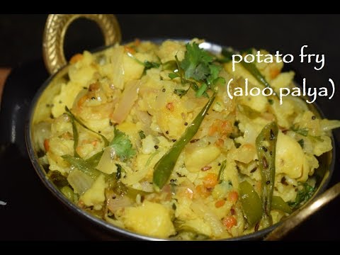 Aloo palya in Kannada / Potato Fry / Alugadde Palya / Potato-onion ...