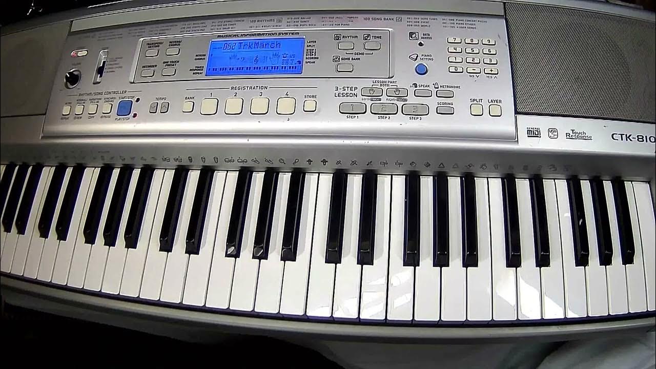 CASIO CTK 810 (DEMO songs) part 2/3 - YouTube