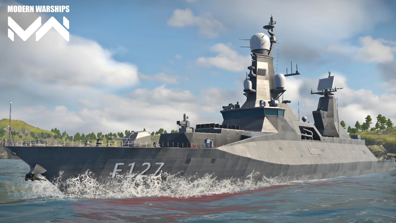 Modern Warships: new FGS F127. alpha test gameplay. - YouTube