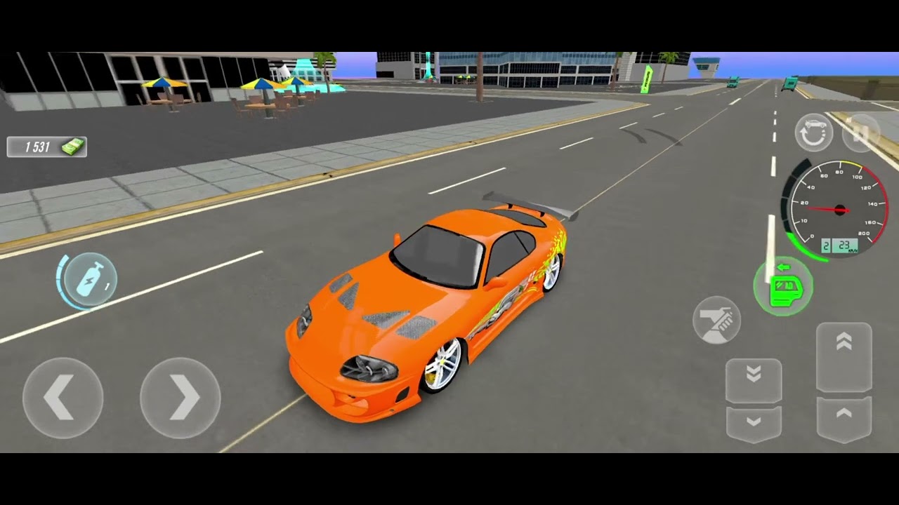 Car Simulator orange car racing #games #cargame #viralvideo - YouTube