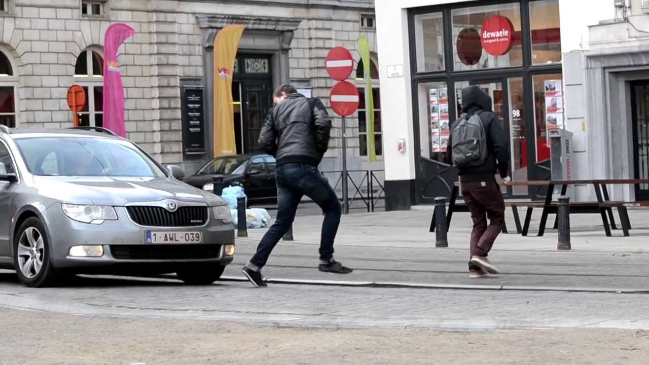 Invisible Object Prank - Ghent - YouTube