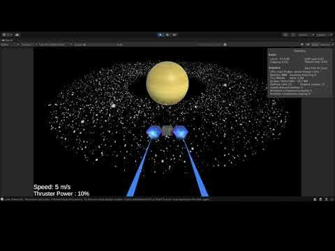 Unity Dots, simple saturn simulation - YouTube