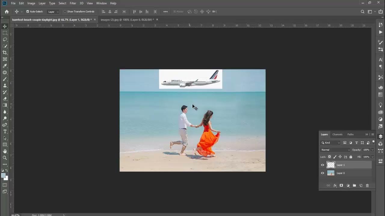 How to Merge Two Photos with Photoshop | Photoshop Tricks | - YouTube