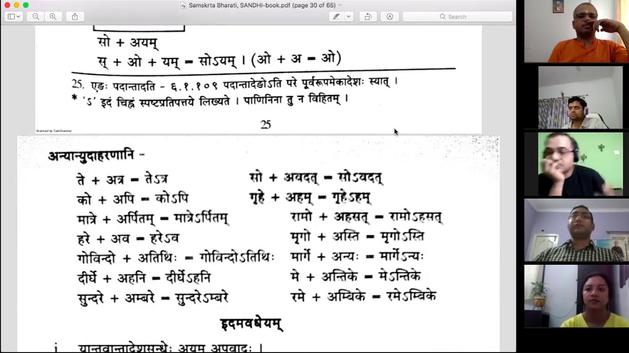 Sanskrit Class 39 Sep 2 2018 Visarga Sandhi Rules YouTube