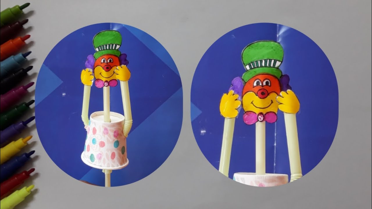 Easy Art craft for kids |Easy Joker paper Craft | Art and craft - YouTube