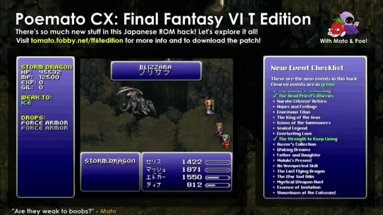 Poemato CX: Final Fantasy VI T Edition #100 - Mr. Thou's Mountain Escapades and Conan O'Brien ...