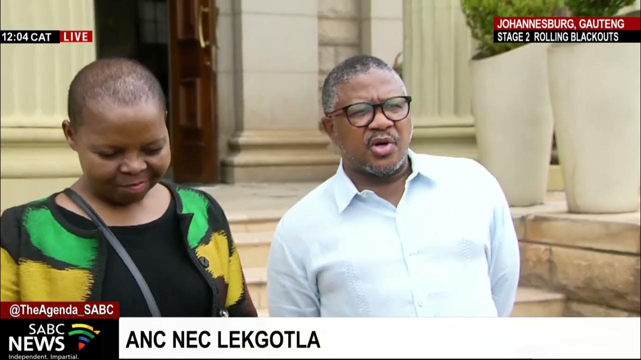 ANC NEC Lekgotla I SG Fikile Mbalula and new spokesperson Mahlengi Bhengu addresses the media ...