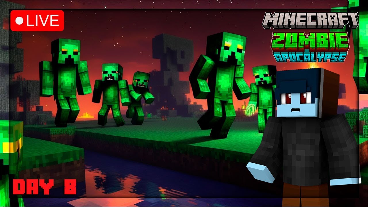 🔴LIVE - Main di ZOMBIE Mode Sambil Ngobrol Santai - Minecraft: Zombie ...