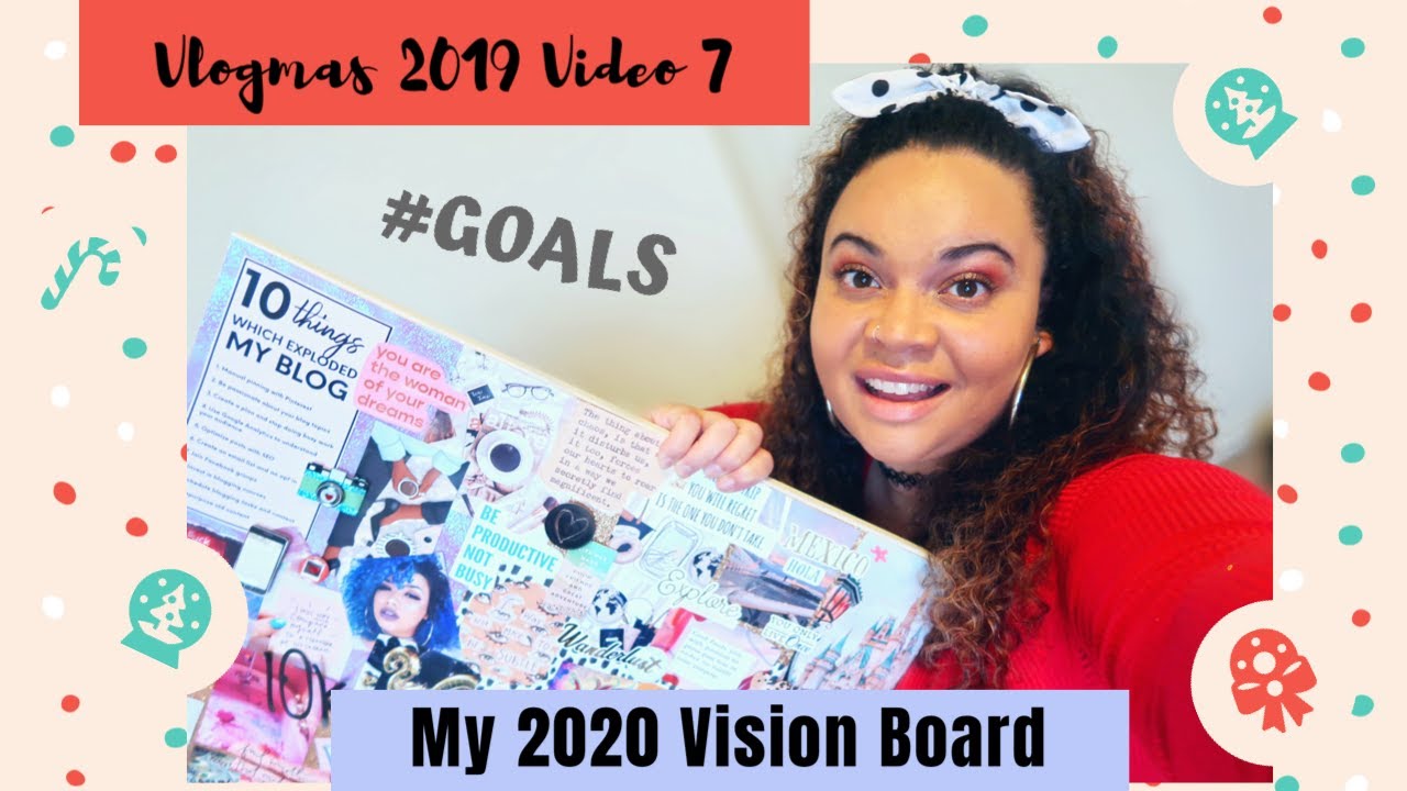 My 2020 Vision Board | VLOGMAS 2019 - YouTube