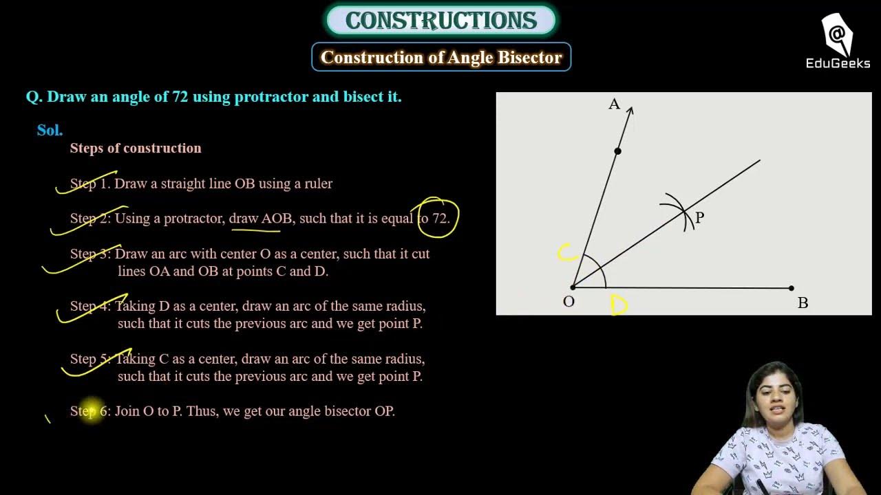 Construction of Angle Bisector - Constructions | Class 9 Maths| Chapter ...