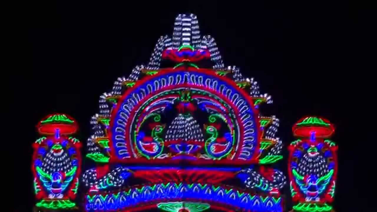 LED Light's gate for Kalipuja, 2013 - YouTube