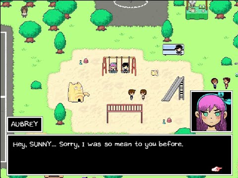 OMORI - Sunny and Aubrey on the swings - YouTube