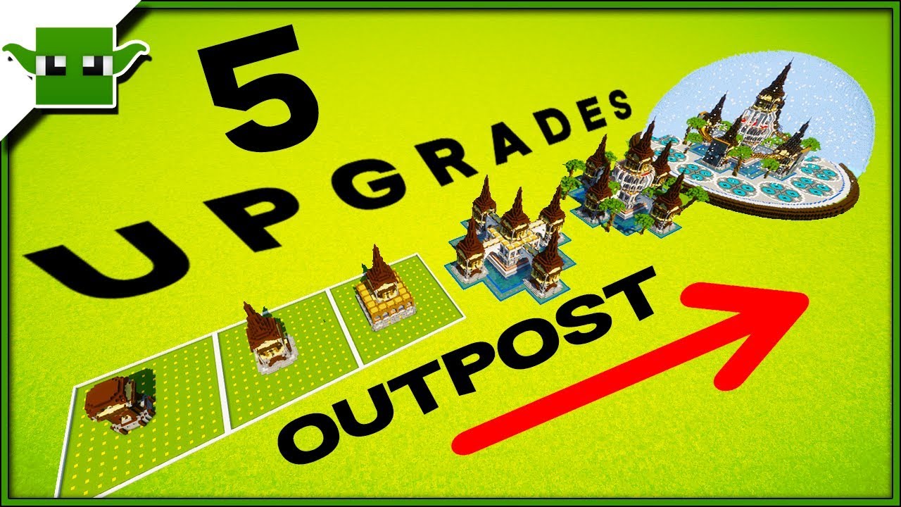 5 Minecraft Pillager Outpost Upgrades Speedbuild Timelapse - YouTube