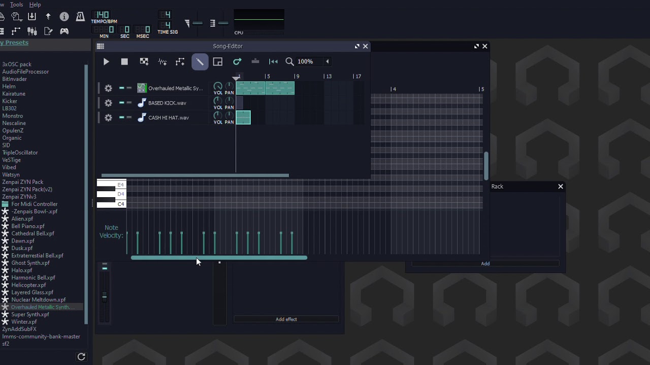 LMMS trap hi-hats and kicks tutorial - YouTube