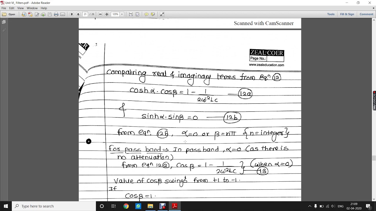 Network Filters - Derivation of Constant K High Pass filter - YouTube