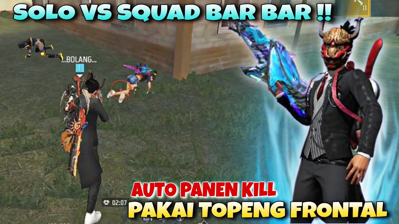 SOLO VS SQUAD PAKAI TOPENG SEASON 1 | FREE FIRE INDONESIA - YouTube