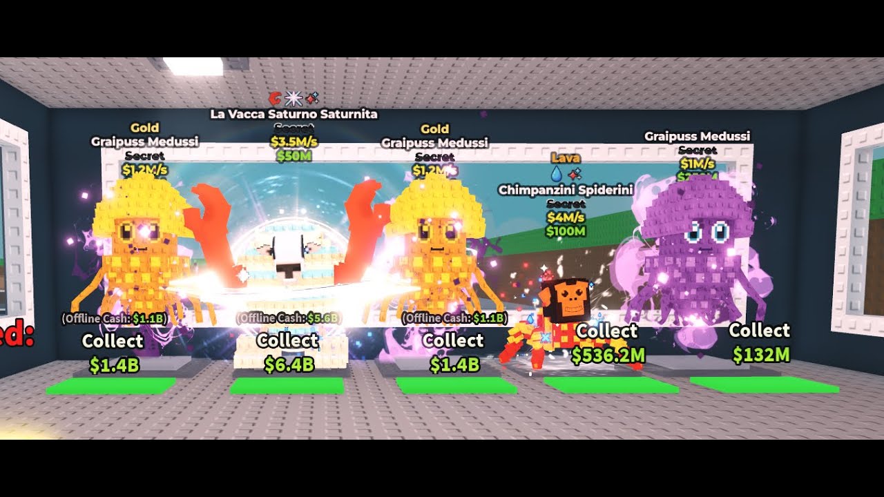 LIVE ON YT PLAY STEAL A BRAINROT 4X LUCK SUB=BRAINROT - YouTube