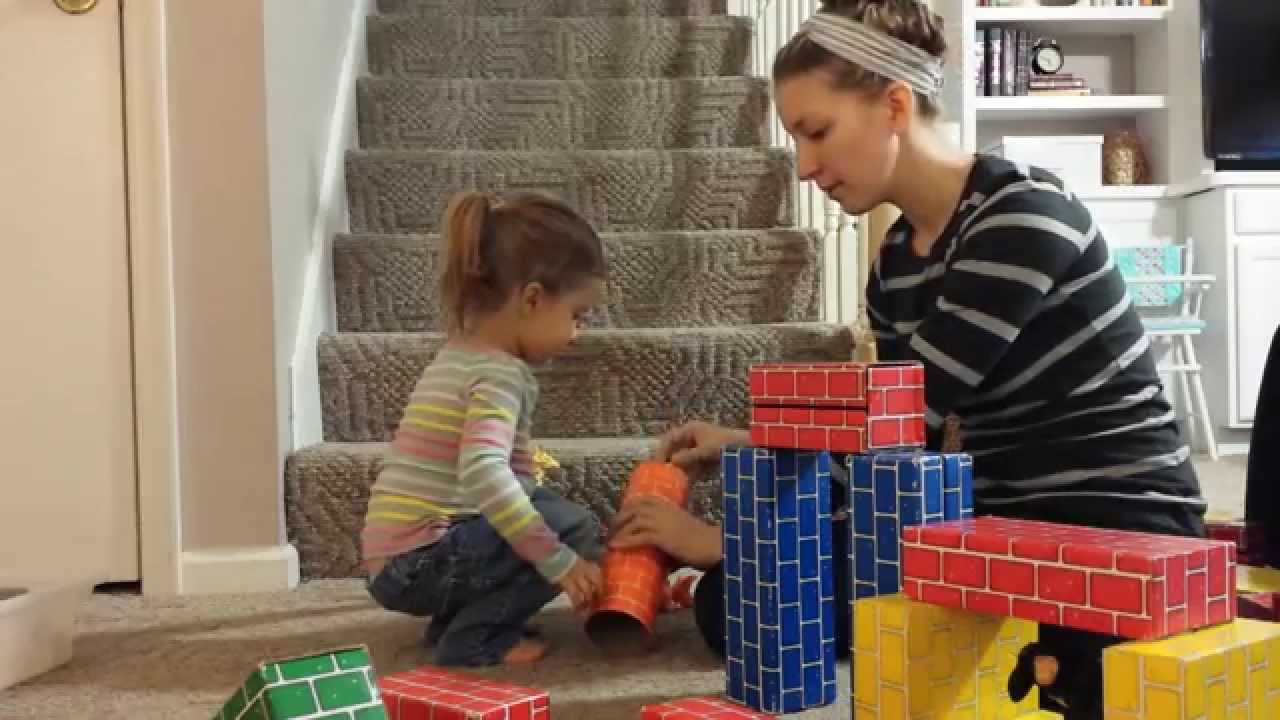 Early Language Play With Blocks - YouTube
