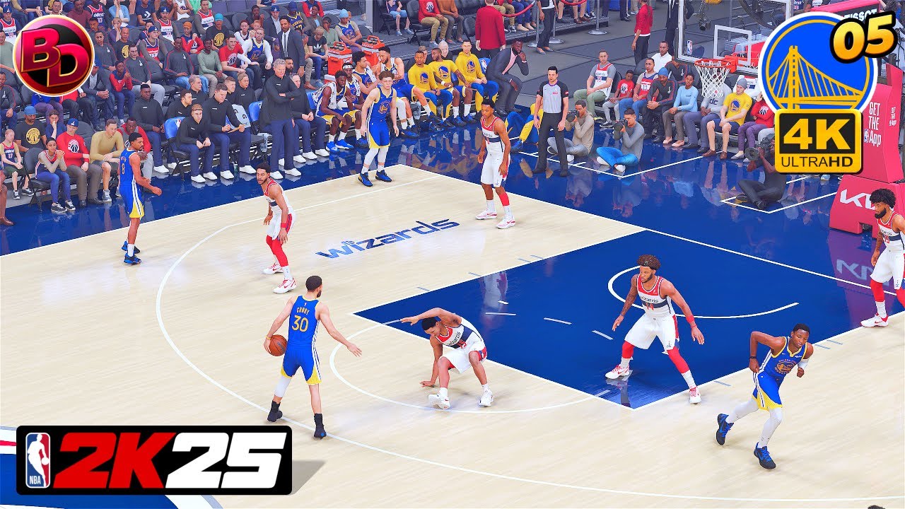 NBA 2K25 Golden State Warriors vs Washington Wizards | Match #5 ...