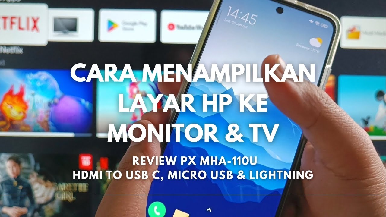 Cara menampilkan isi layar HP ke monitor & TV. Review PX MHA-110U - YouTube