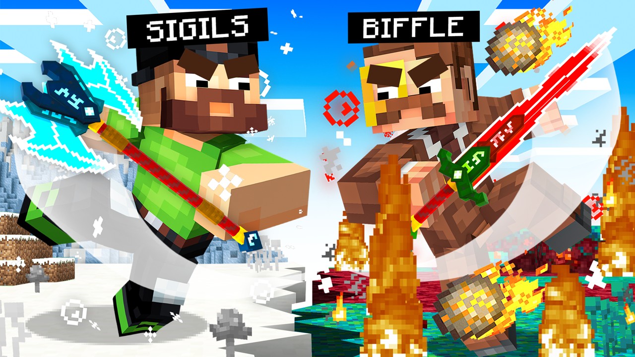 FIRE vs ICE Powers in Minecraft - YouTube