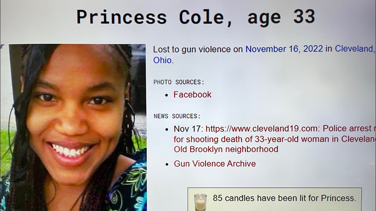 CLEVELAND, OHIO NOV 16, 2022, PRINCESS COLE 33 SHOT KILLED IN AN ...