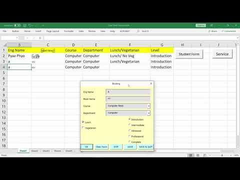 Simple Data Entry Form creation in Excel using VBA Programming ( Part 7 ) - YouTube