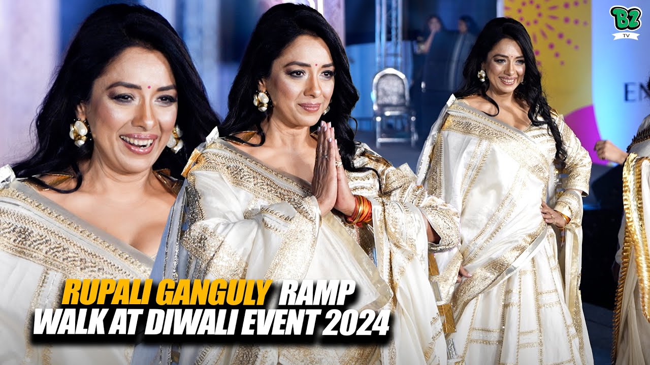 "Rupali Ganguly Lights Up Navya Nanda's Diwali Party with Fabulous Ramp ...