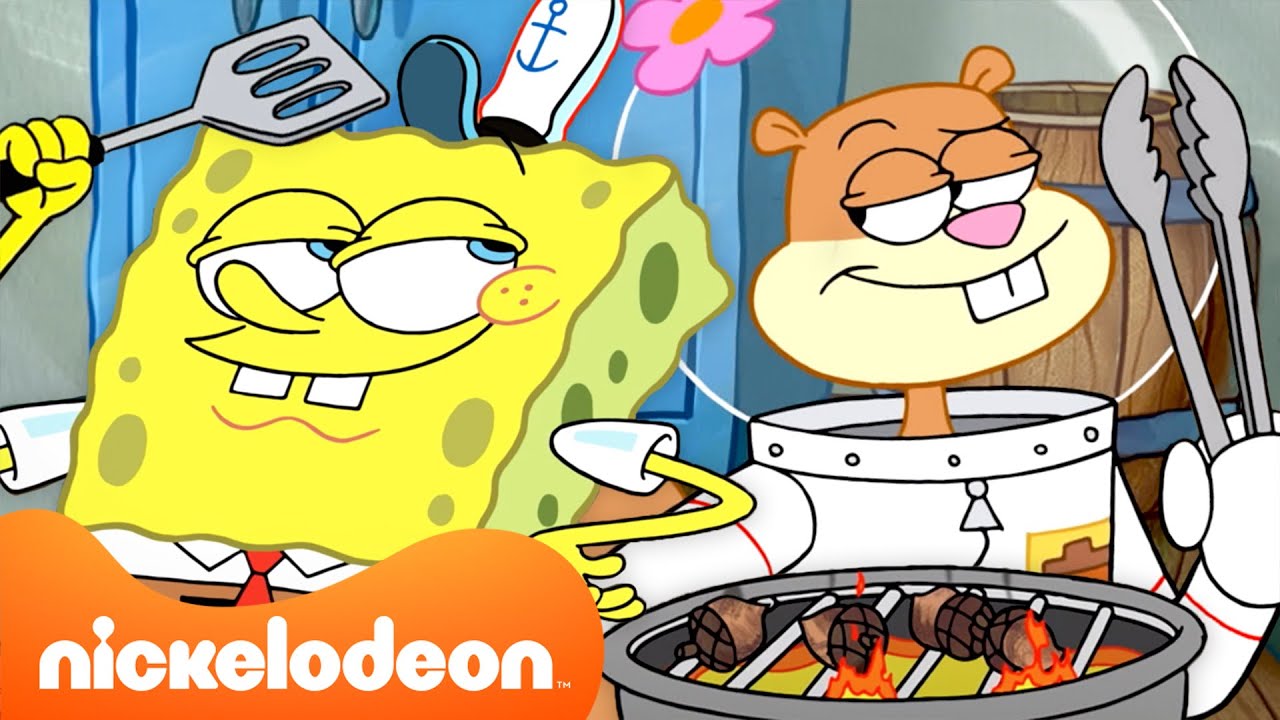 SpongeBob | BBQ Musim Panas SpongeBob! 🍔 | Kompilasi 45 Menit ...