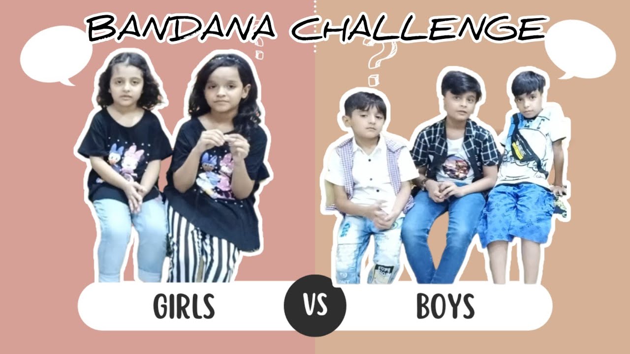 Bandana Challenge | Girls Vs Boys | | Vlog #7| - YouTube