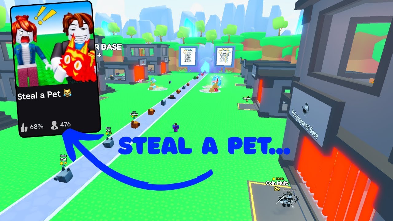 The NEW PET SIM GAME IS...steal a pet - YouTube
