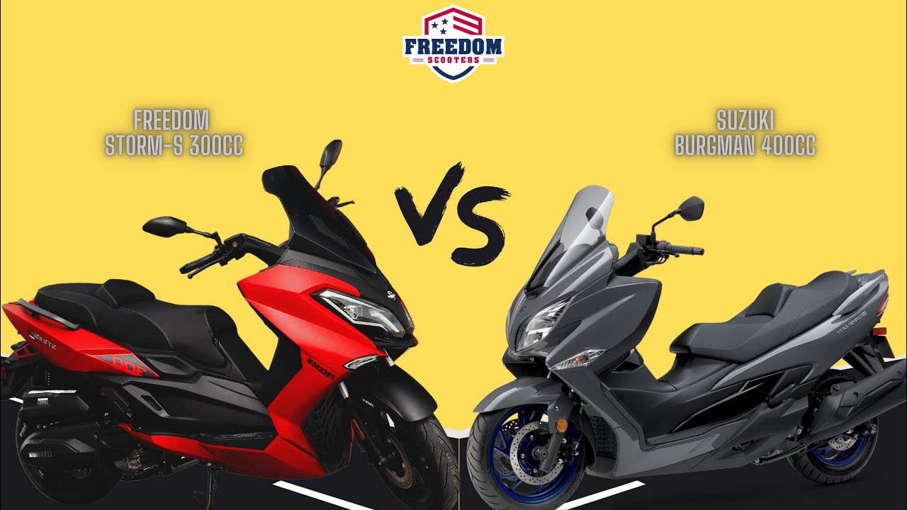 2023 Model Comparison Suzuki Burgman 400 VS Freedom Storm S 300 - YouTube