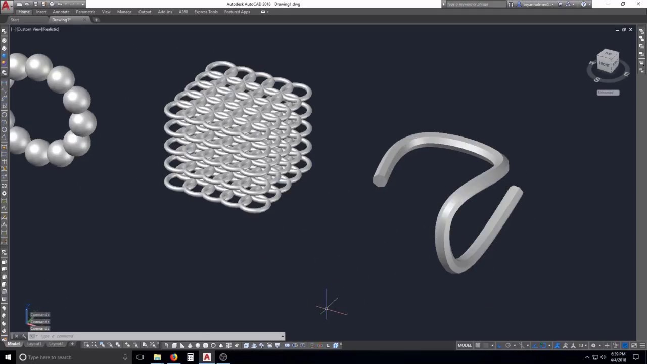 AUTOCAD 3D TUTORIAL FOR BEGINNERS #5 - YouTube