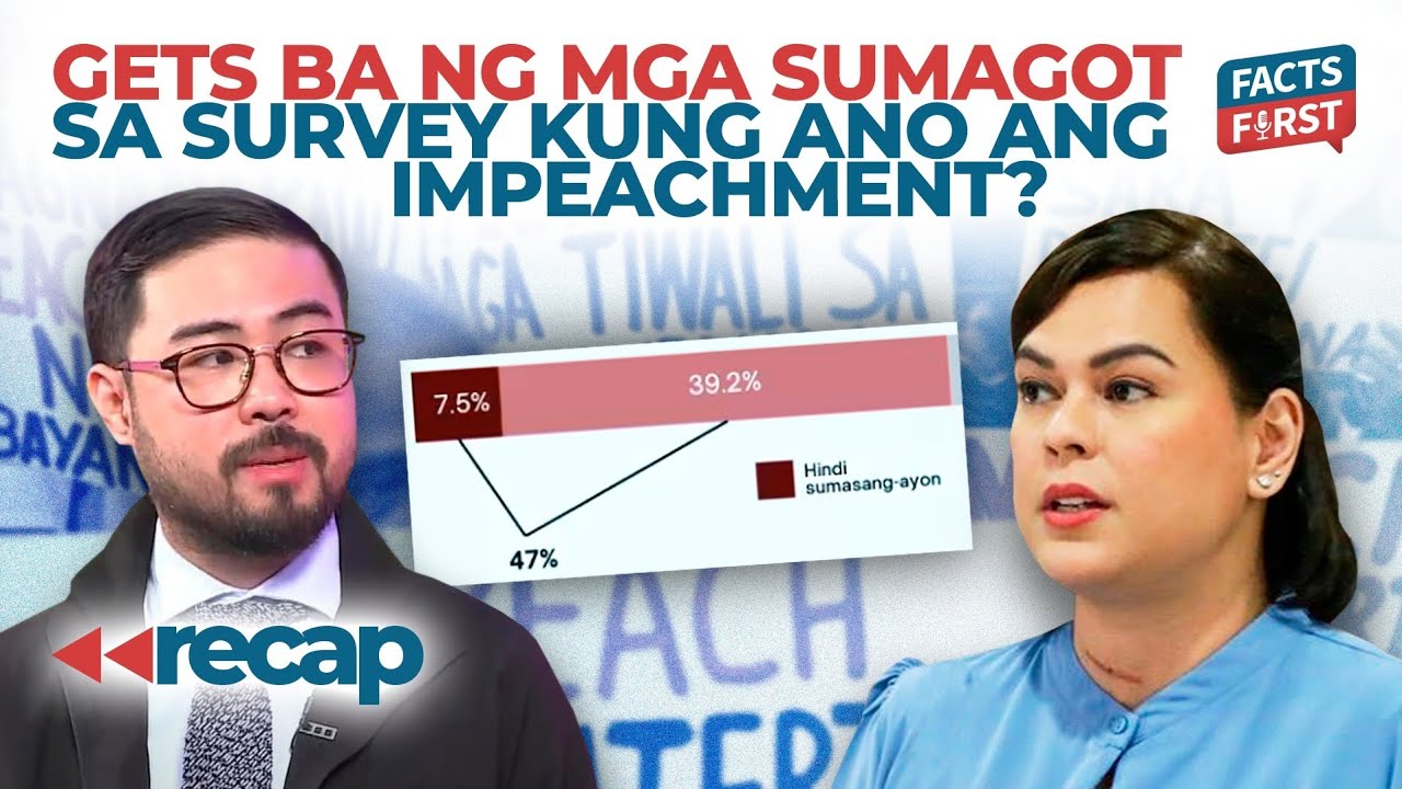 Gets kaya ng mga na-survey kung ano ang impeachment? - YouTube