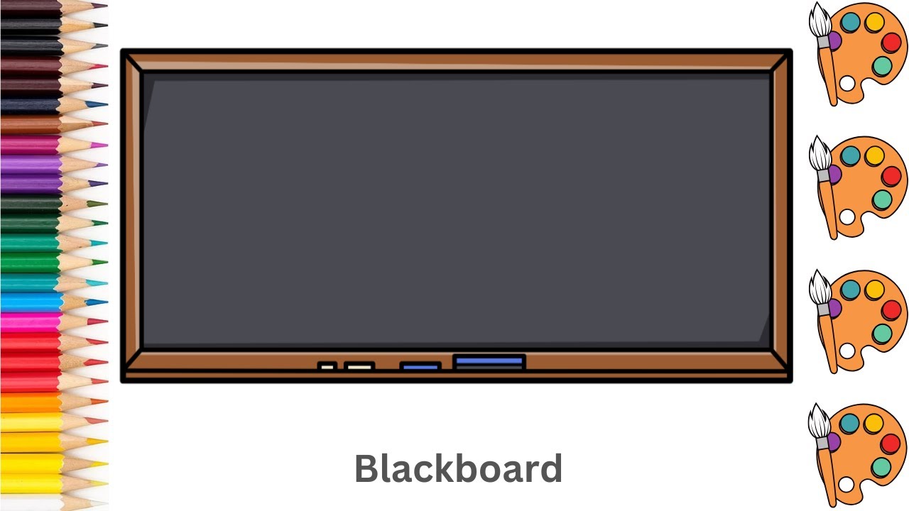 Blackboard - Sketch Art and Paint | Step by step tutorial | Pencil to ...