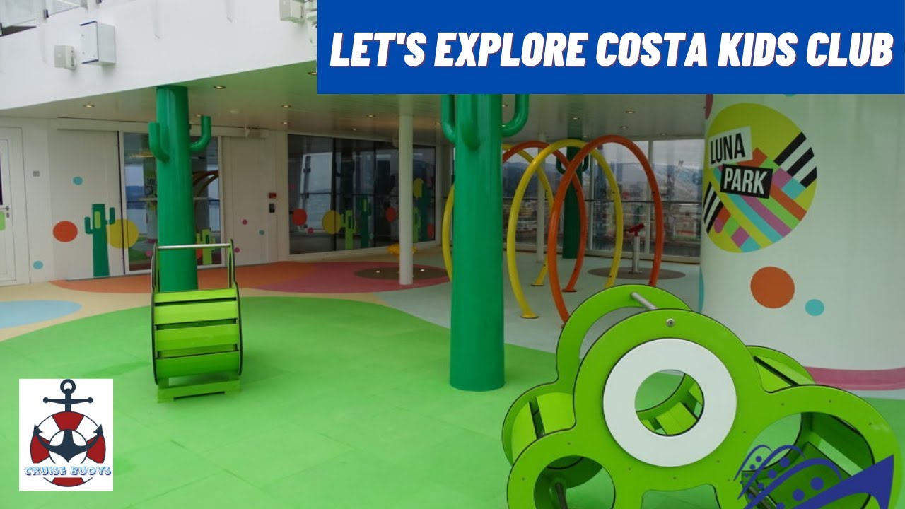 Costa Smeralda Kids Club Tour (Squok and Luna Park) - YouTube